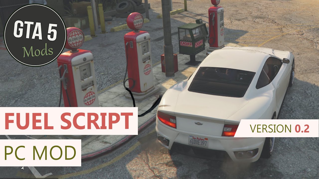 GTA 5 PC - Fuel Script Mod [0.2] - YouTube
