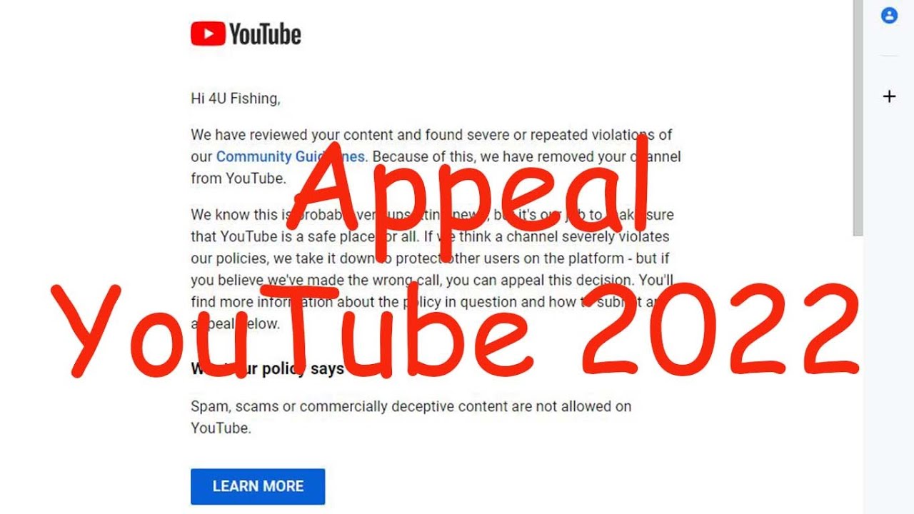 We Have removed your channel from YouTube 2022 | Removed Your Channel ...