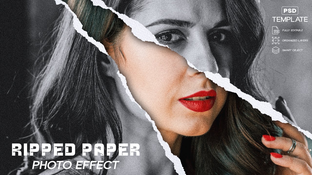 Master the Ripped & Torn Paper Effect in Photoshop: Create Stunning ...