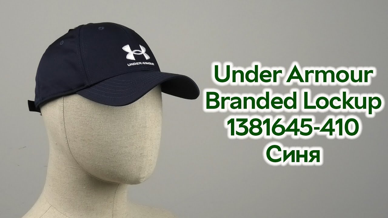 Розпаковка Under Armour Branded Lockup Adj 1381645-410 One size Синя ...