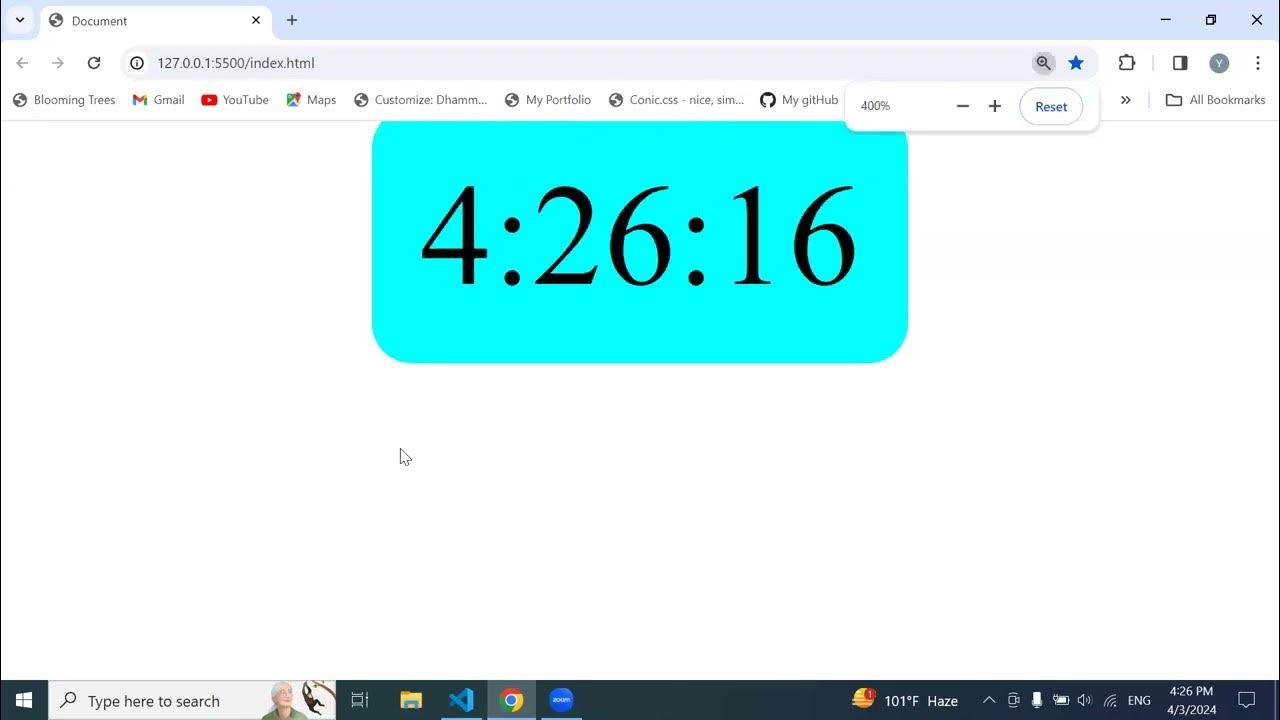 32 Building A Digital Clock Using Javascript Youtube