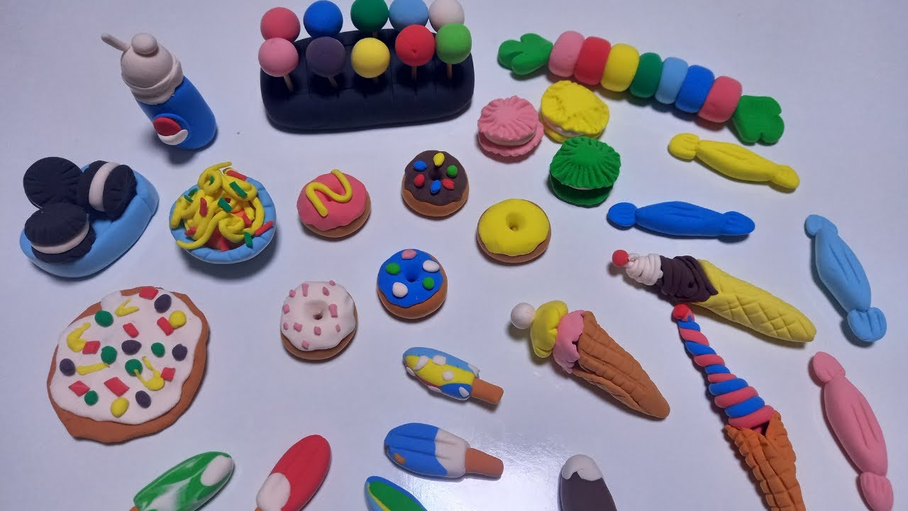 DIY How To Make Miniature Realistic Food Items With Polymer Clay l Clay ...