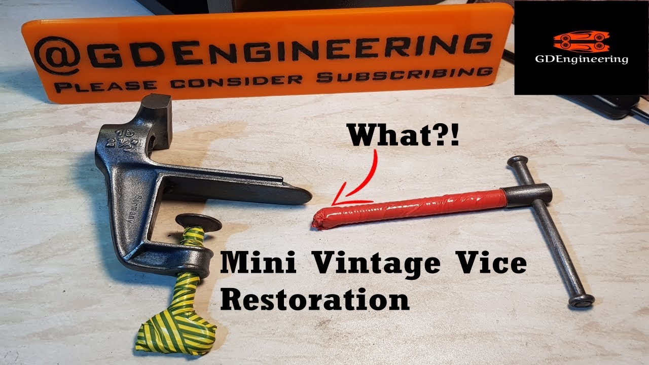 How to restore an Old Rusty Vintage Mini Vice Restoration ~ Tool ...