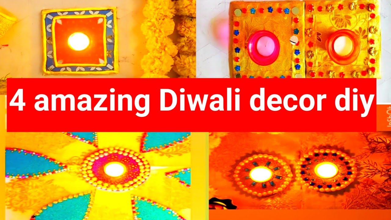 4 amazing Diwali Decor Diy | diwali decor idea | diya holder ...