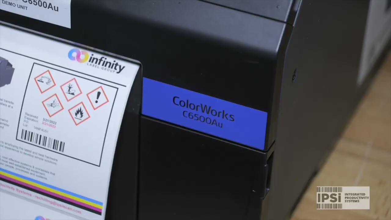 IPSi - Pack Expo 2022 East: Epson ColorWorks C6500A Demonstration - YouTube