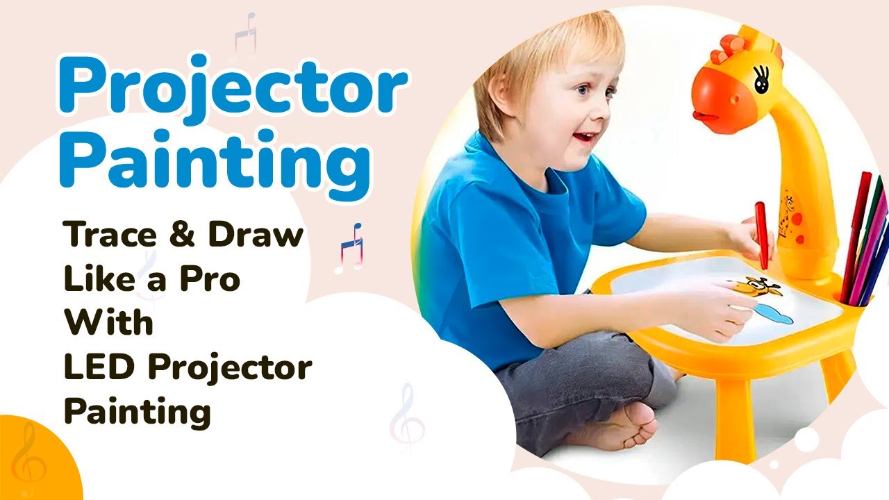 LED Projector Painting Table For Kids Complete Review | Afzal Mart ...