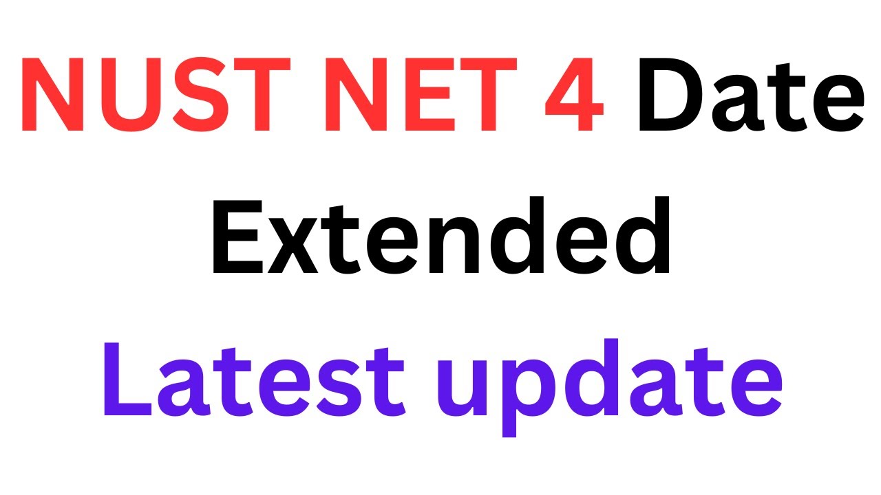 NUST NET 4 Preparation I NUST Test Preparation 2024 I NUST Entry Test ...