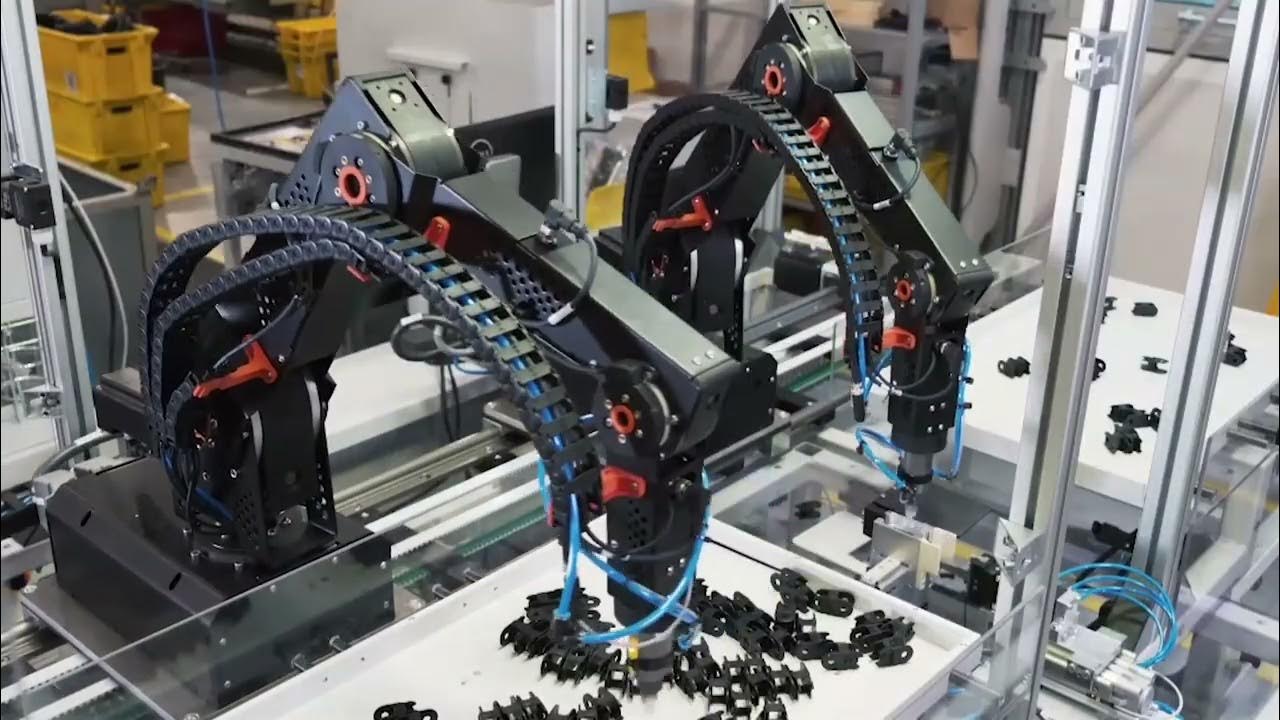 igus® France | Synergie entre robolink® et un axe linéaire drylin® - YouTube