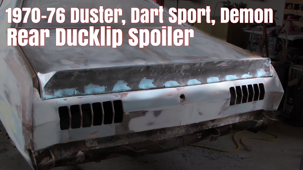 1970 - 76 Duster, Dart Sport, and Demon Rear Ducklip Spoiler - YouTube