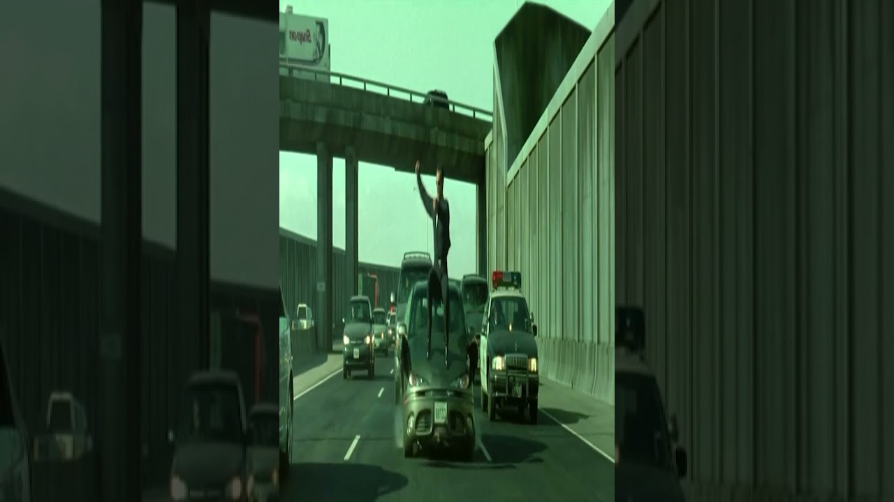 Agent crushes speeding car | Matrix Reloaded | Climax Explained In ...