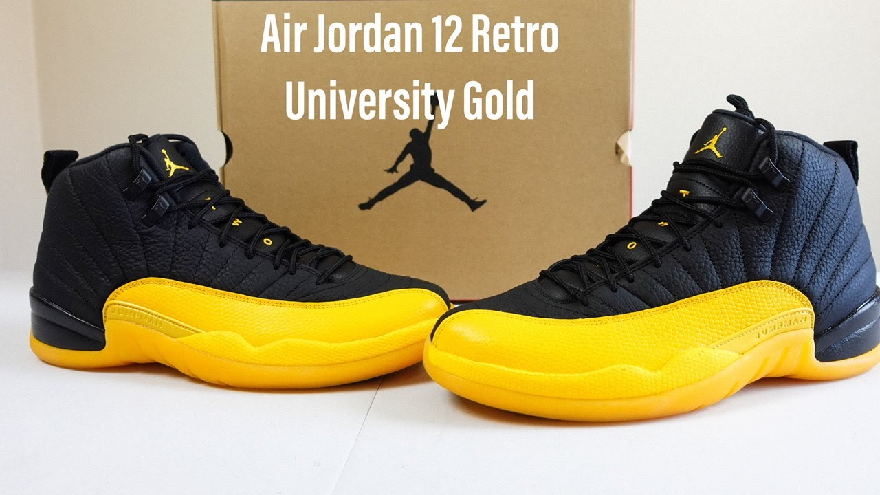 Air Jordan 12 Retro University Gold - YouTube