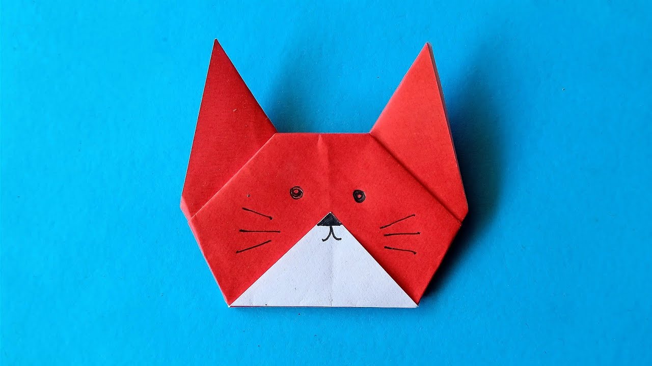 Cara Membuat Origami Kucing Mudah | Easy Paper Cat - YouTube
