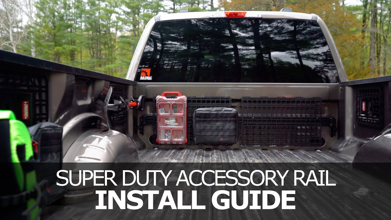 Super Duty Bulkhead Accessory Rail (BAR) Install Guide - YouTube