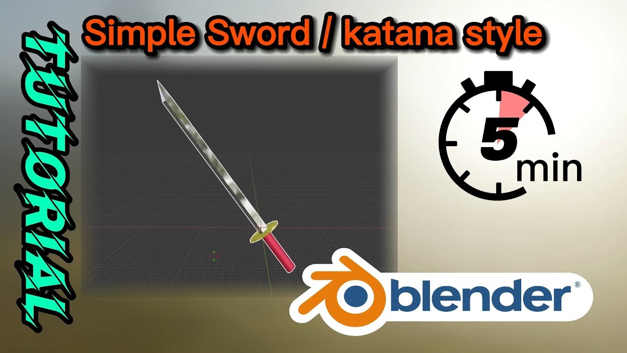 Few minutes Blender - Sword / Katana Style (5 min) - YouTube