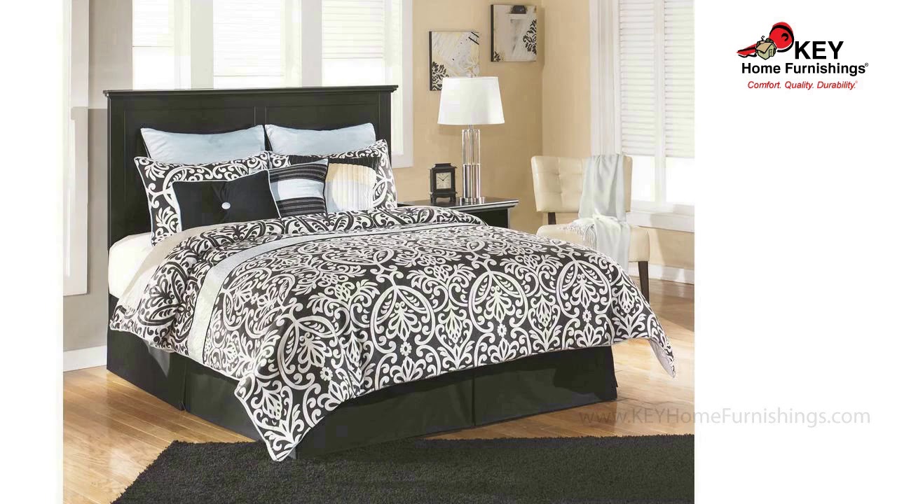 Ashley Maribel Queen Full Panel Headboard B138-57 | KEY Home - YouTube