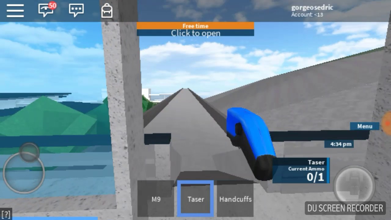 Playing roblox prison life be a guard with Edsel lim - YouTube