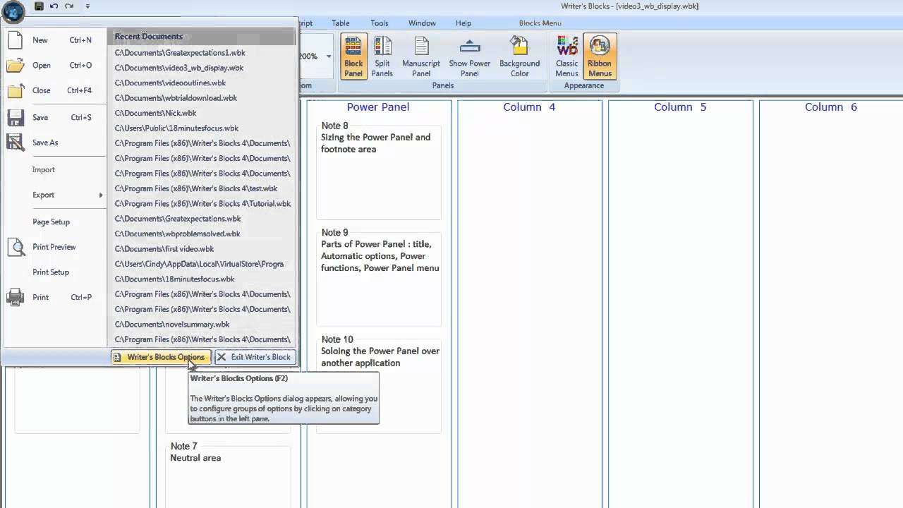 Getting Started: The Writer's Blocks Display - YouTube