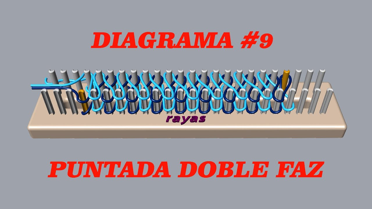 Puntada doble faz/How to do double sided stitch - YouTube