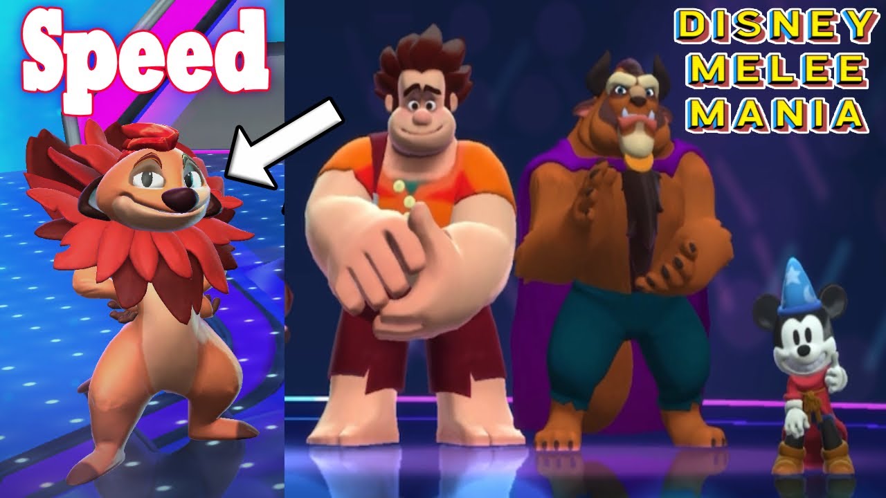 The Faster Character in Disney Melee Mania - YouTube