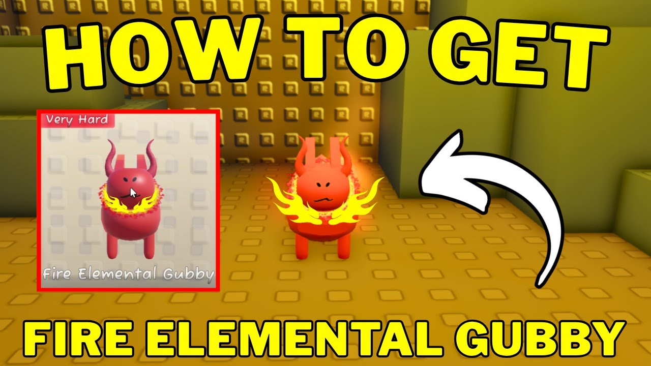How To Get The Fire Elemental Gubby in Find the Gubbys | Roblox - YouTube
