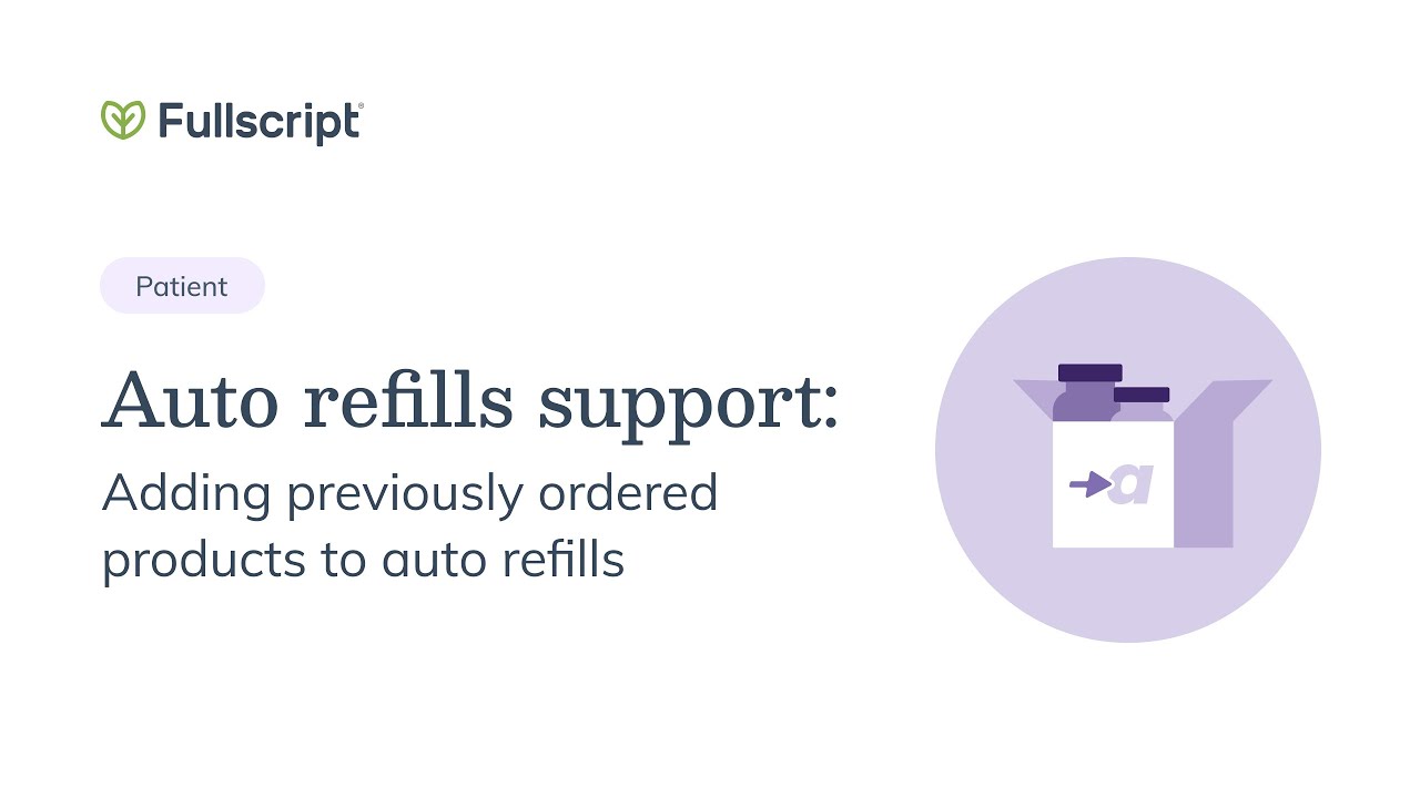 Auto refills support: Adding previously ordered products to auto ...
