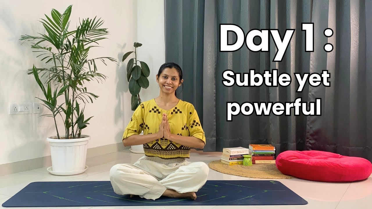 10 Days Yoga Challenge : Festive Energy Reset. | Day 1 - YouTube