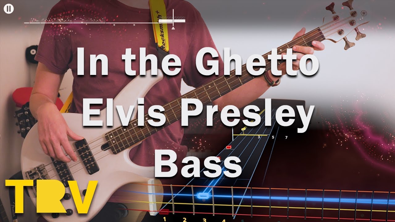 In the Ghetto - Elvis Presley Bass Cover | Rocksmith+ - YouTube