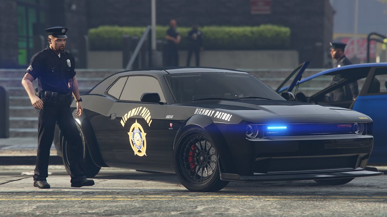 NEW 'Bravado Gauntlet Interceptor' Customisation (Police Hellcat) | GTA ...