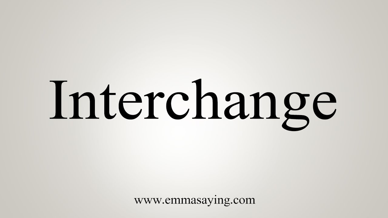 How To Say Interchange YouTube how-to-say-interchange-youtube