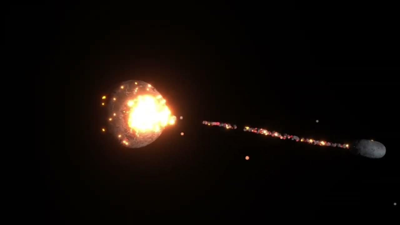 OpenSPH Simulation - Theia and Earth collision - YouTube