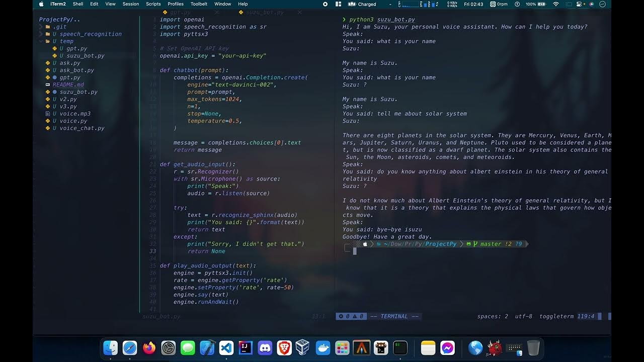 AI Voice Assistant Using GPT-3 API | OpenAI | - YouTube