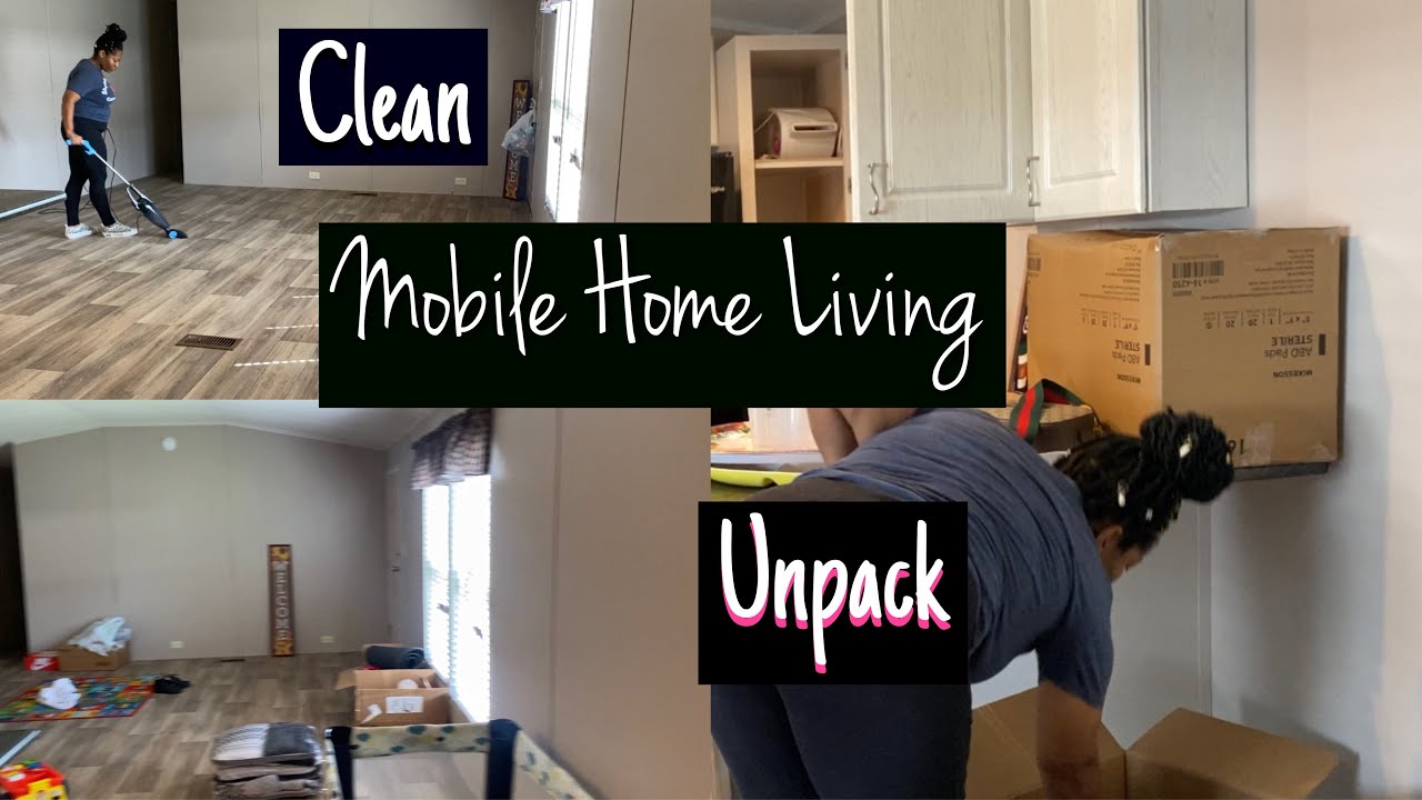 CLEAN MY NEW SINGLE WIDE MOBILE HOME WITH ME| MOBILE HOME LIVING - YouTube