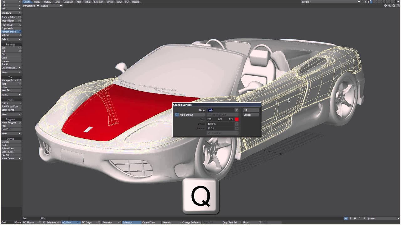 Quick Start Video Surfacing In Lightwave 3d Modeler Youtube
