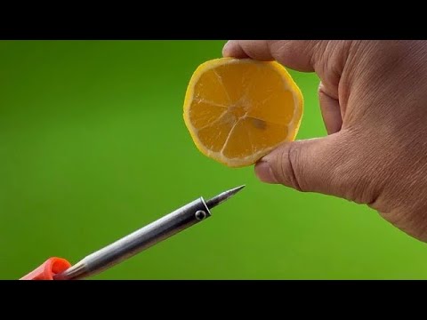 Just Put lemon On Your Electrical Soldering Iron And Admire Results ...