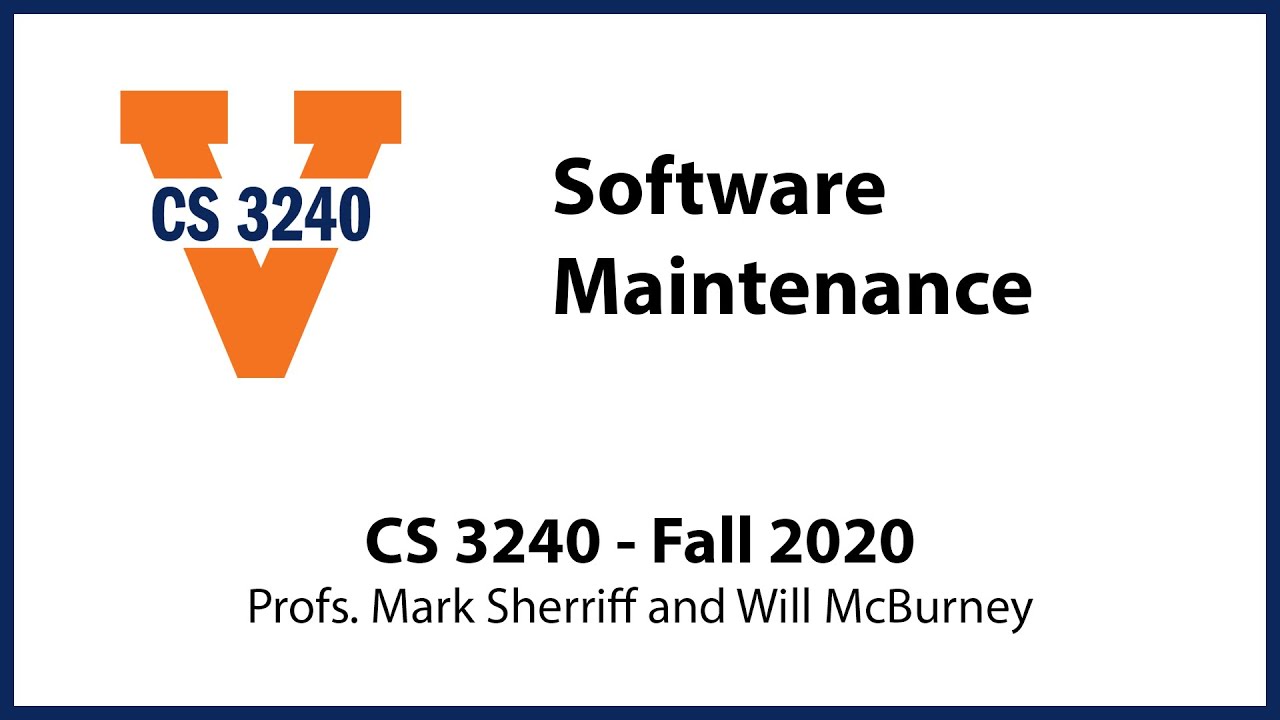 Software Maintenance - YouTube