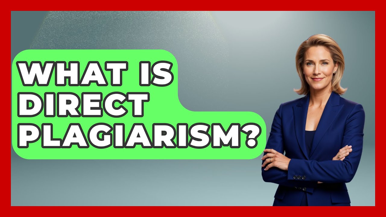 What Is Direct Plagiarism? - The Language Library - YouTube