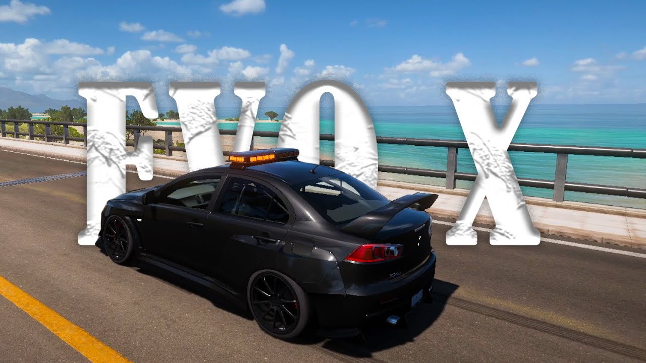 1000HP Mitsubishi Lancer Evolution X GSR *SLIDING COP* - Forza Horizon ...