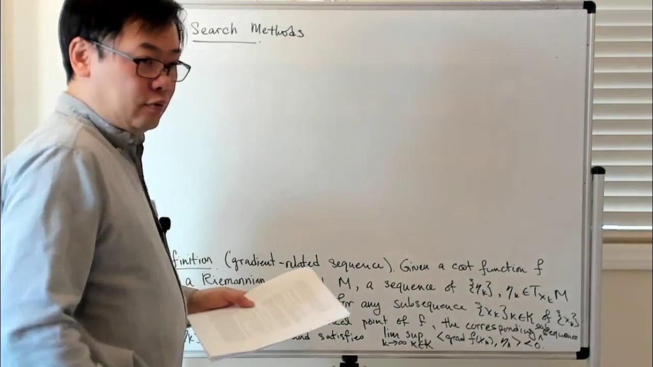 Gradient Related Sequences Armijo Points And Accelerated Line Search Youtube