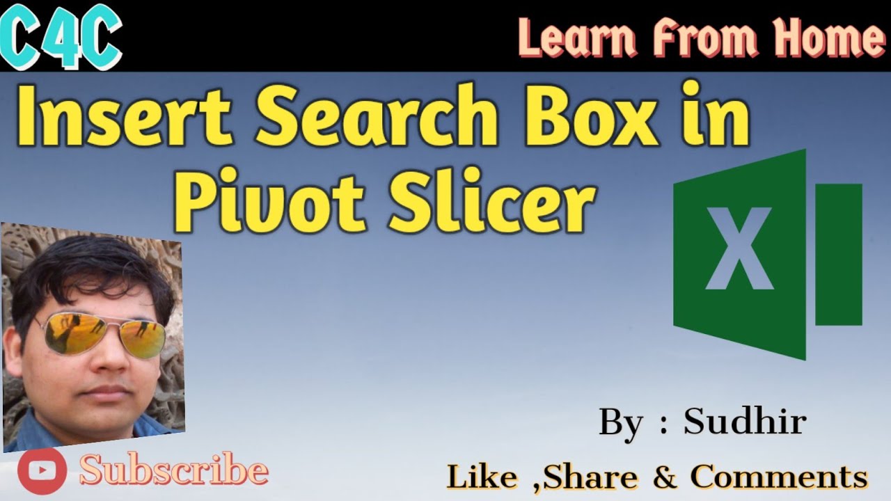 Search Box in Slicer In Pivot Table | Advanced Excel Learning | Excel ...