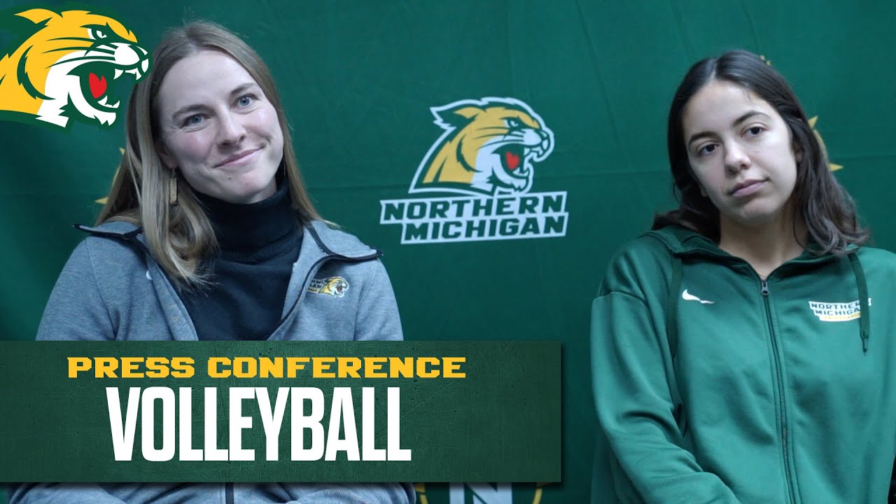 Sarah Kuehn and Evynn Layshock discuss NMU Volleyball with two games ...