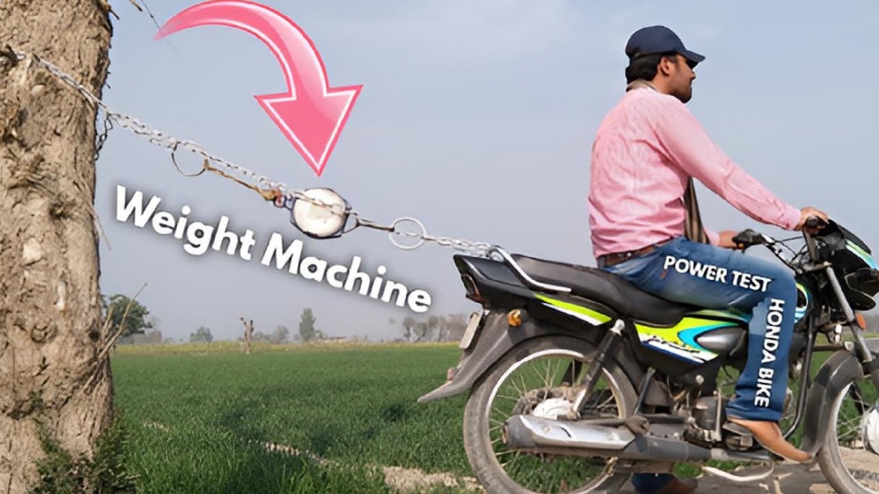 Power Testing Experiment | Honda Heavy Bike Vs Weight Machine - YouTube