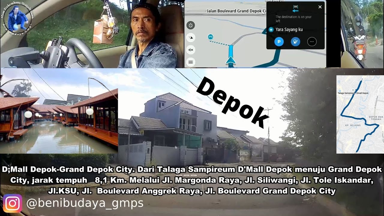 Talaga Sampireun D'mall Depok Menuju Grand Depok City - YouTube