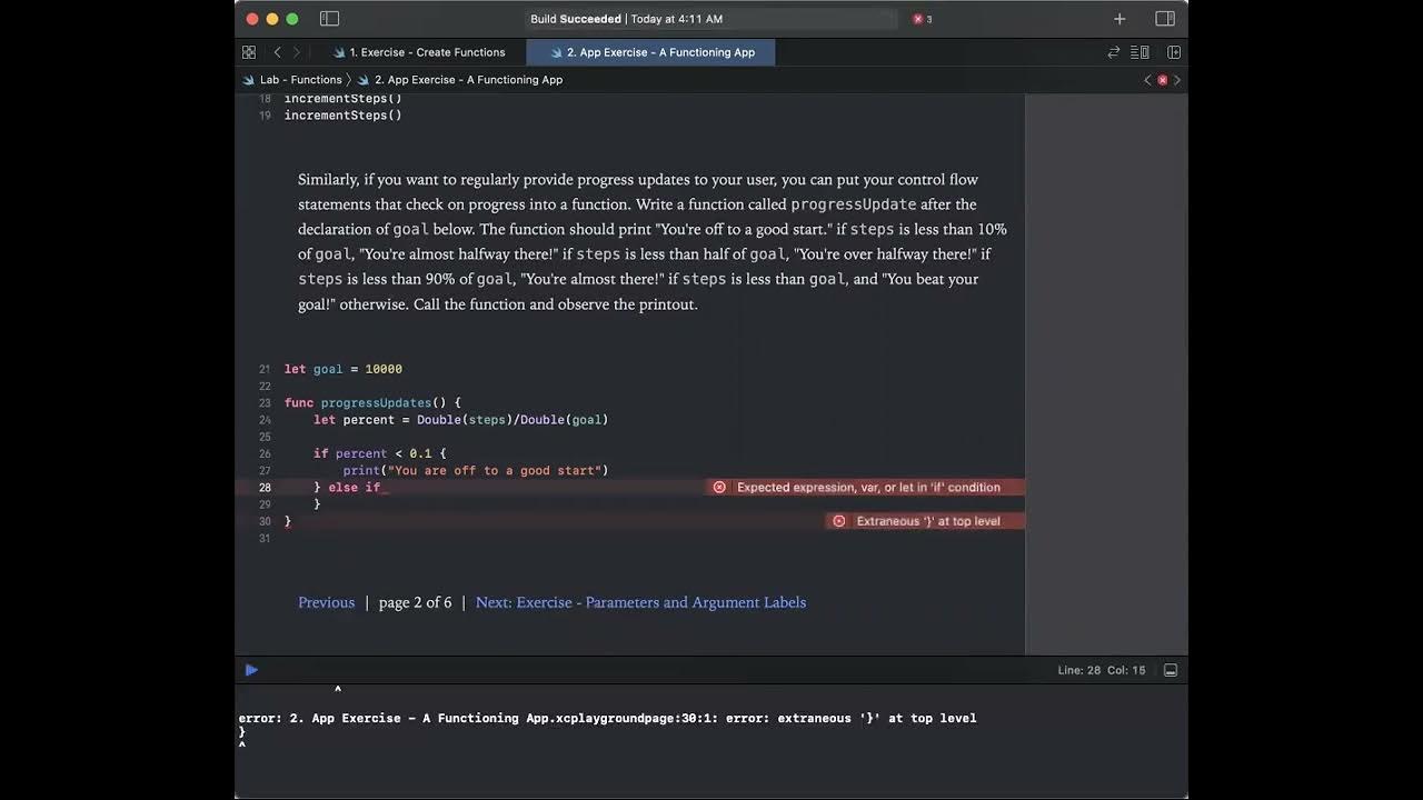 Swift Fundamentals book- 2.3: Function Exercise page 2 Q2 - YouTube