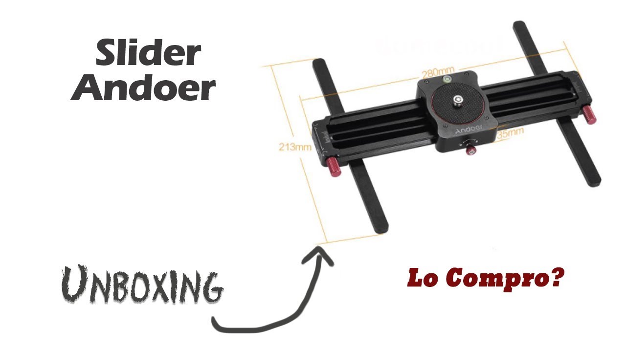 Unboxing Slider Andoer GT-MN280 - YouTube