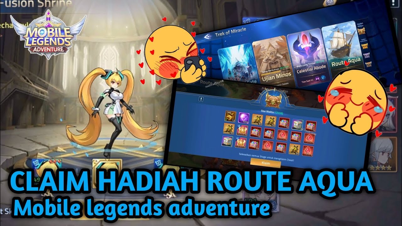 CLAIM HADIAH ROUTE AQUA - mobile legends adventure - YouTube