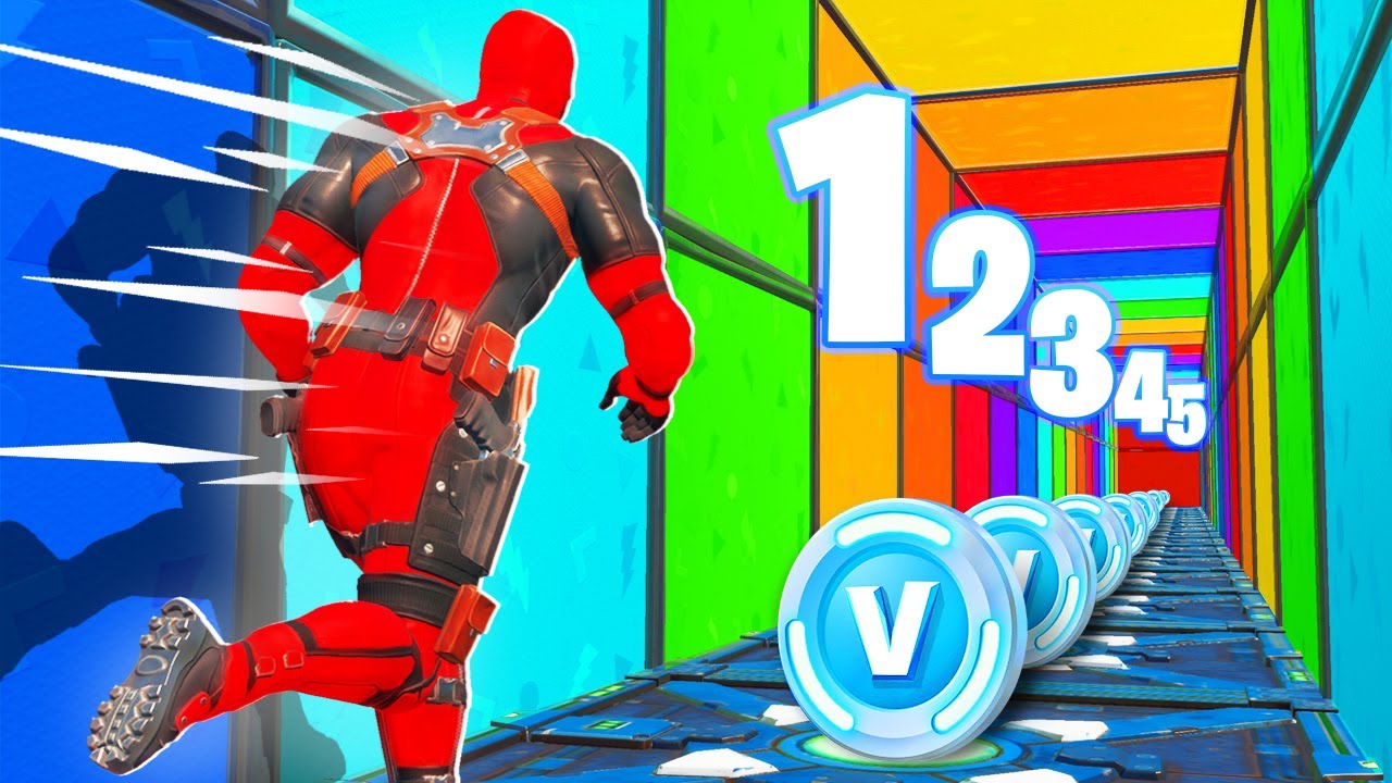 1 NIVEAU = 2000 V-BUCKS avec PINK ! Deathrun CHALLENGE Fortnite - YouTube