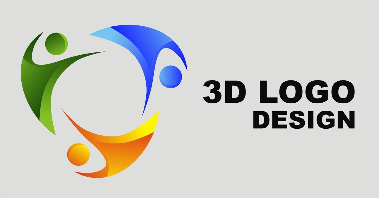 coreldraw 3d logo tutorial - YouTube