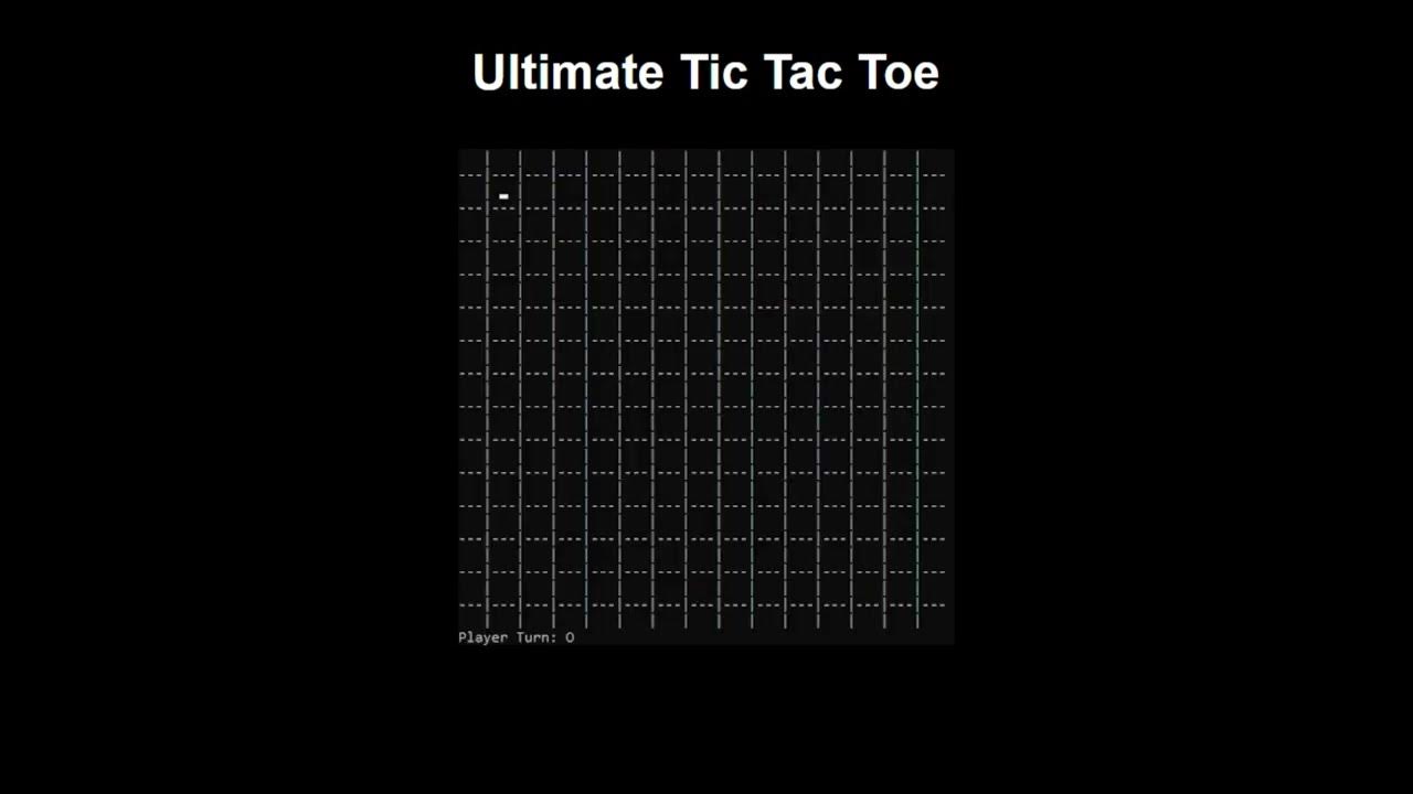 Ultimate Tic Tac Toe - CS50x 2025 Final Project - YouTube