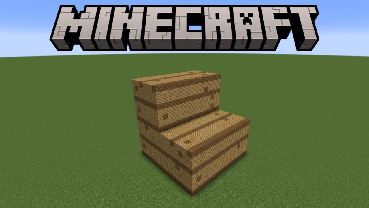 How To Build Giant Minecraft Oak Stairs - YouTube