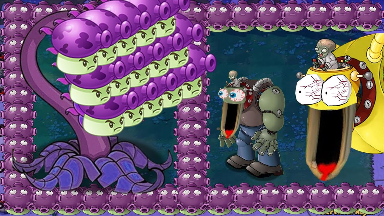 ThreeFume Shroom Vs Team Gloom Shroom Vs All Zombies Vs Dr Zomboss ...